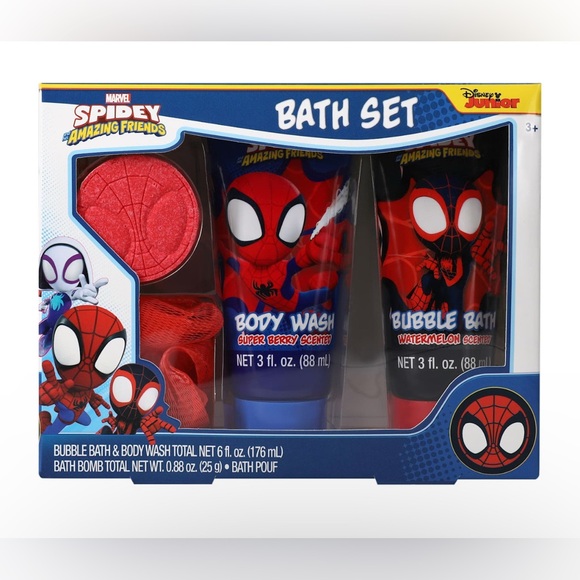 Marvel | Bath, Skin & Hair | Nib Spiderman Bath Gift Set | Poshmark